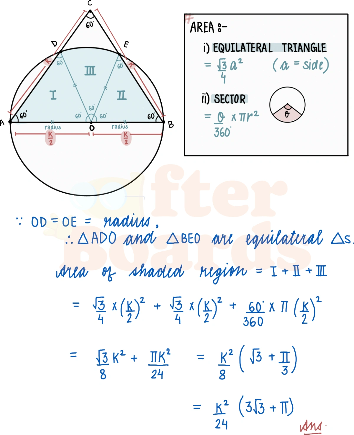 IPMAT Indore - Let ABC be an equilateral triangle, with each side of ...